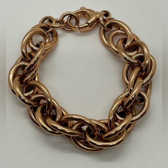 Milor | Jewelry | Bronze Double Curb Link Bracelet Nwot | Poshmark